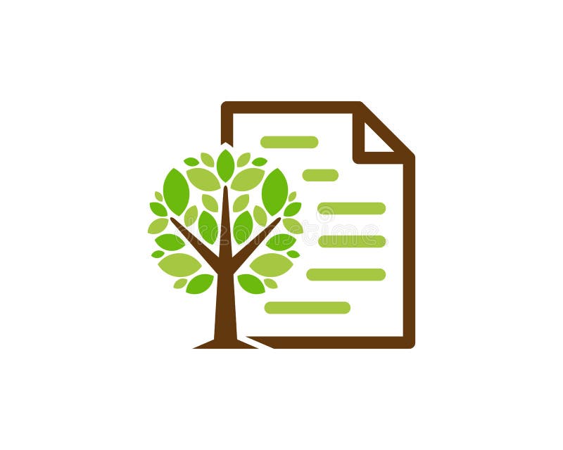 Book Tree Logo Icon Design stock vector. Illustration of library ...