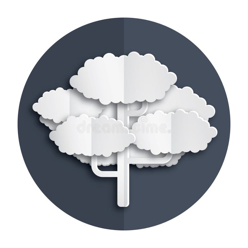 Paper Tree. Vector Illustration Decorative Design Stock Vector ...