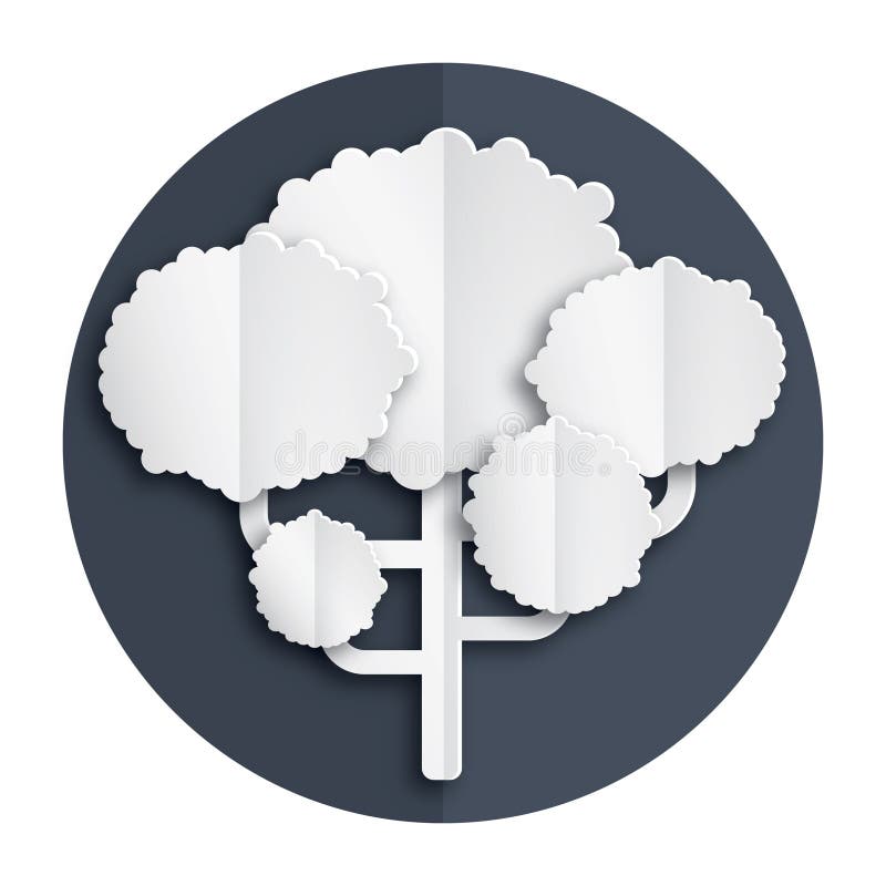 Paper Tree. Vector Illustration Decorative Design Stock Vector ...