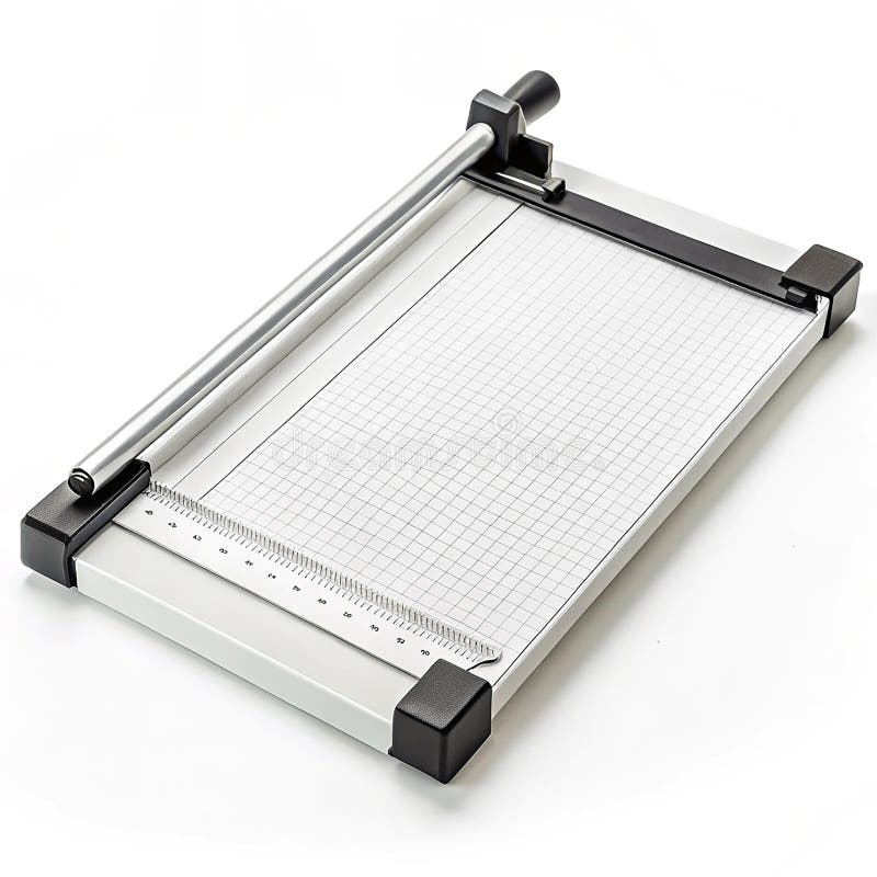 Paper Trimmer Isolated on White Background Stock Illustration ...