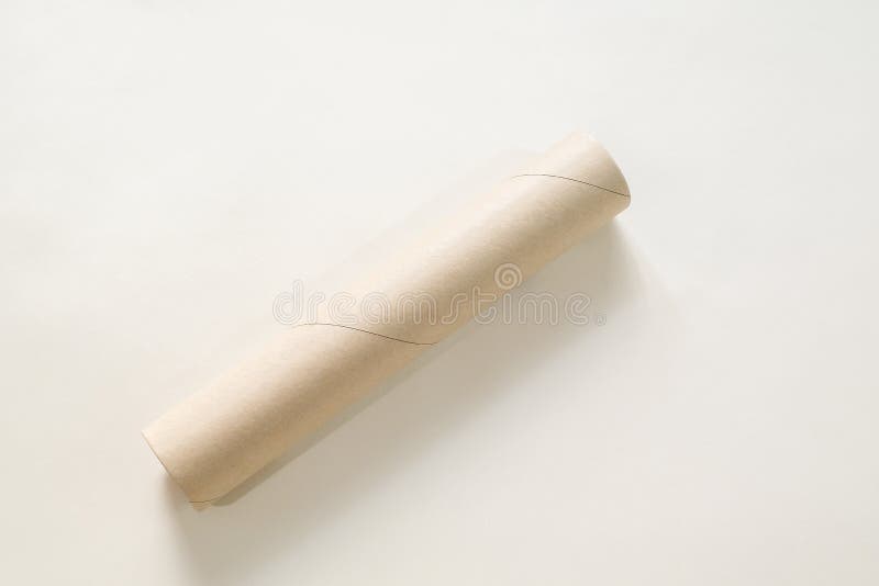 Paper Tubes on White Backdrop Stock Photo - Image of tubes, texture ...