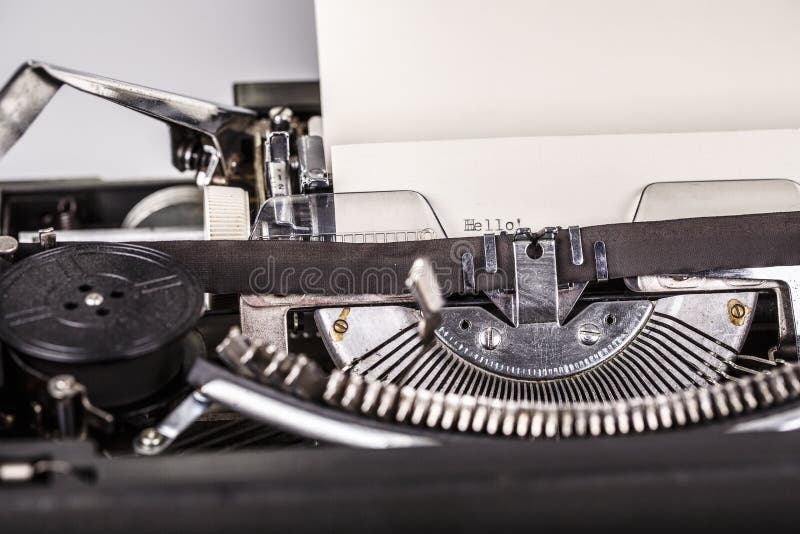Paper in typewriter stock image. Image of report, editor - 38835231