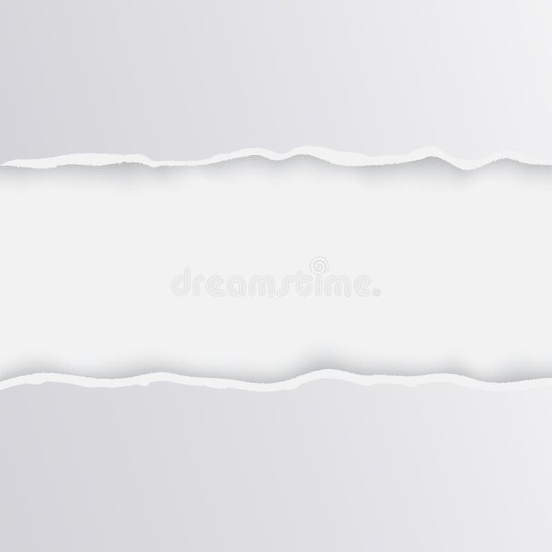 Sheet Paper Ripped Center Stock Illustrations – 58 Sheet Paper Ripped ...