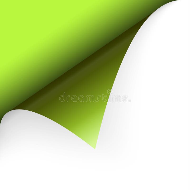 Paper upper left corner stock vector. Illustration of graphic - 41921429