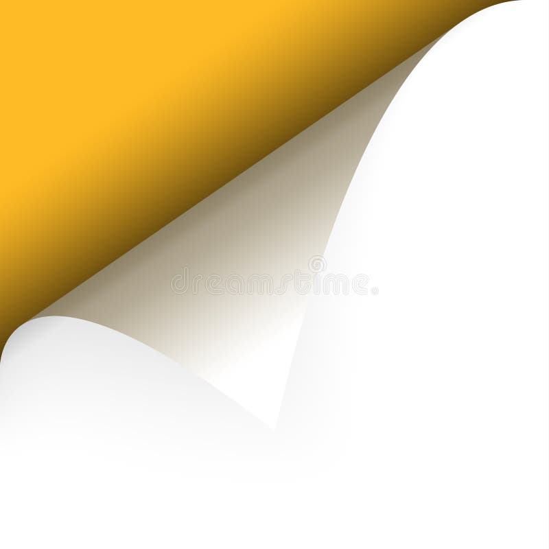 Paper upper left corner stock vector. Illustration of note - 52138898