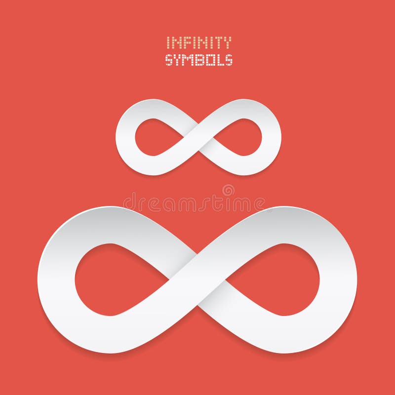 Infinity symbols stock vector. Illustration of design - 42656118