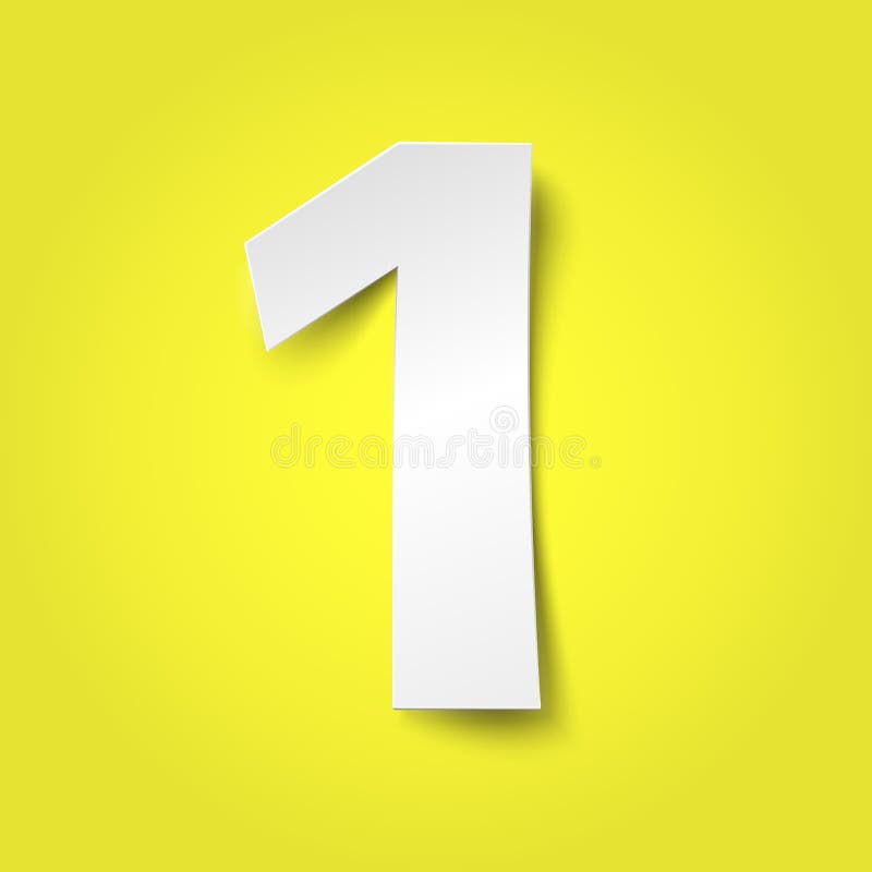 Paper vector number. stock vector. Illustration of illustraton - 91597113