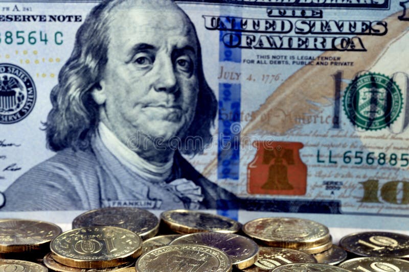 Paper vs. metal stock image. Image of background, money - 54613911