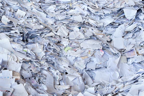 Paper waste for recycle stock image. Image of paper, discard - 20388301