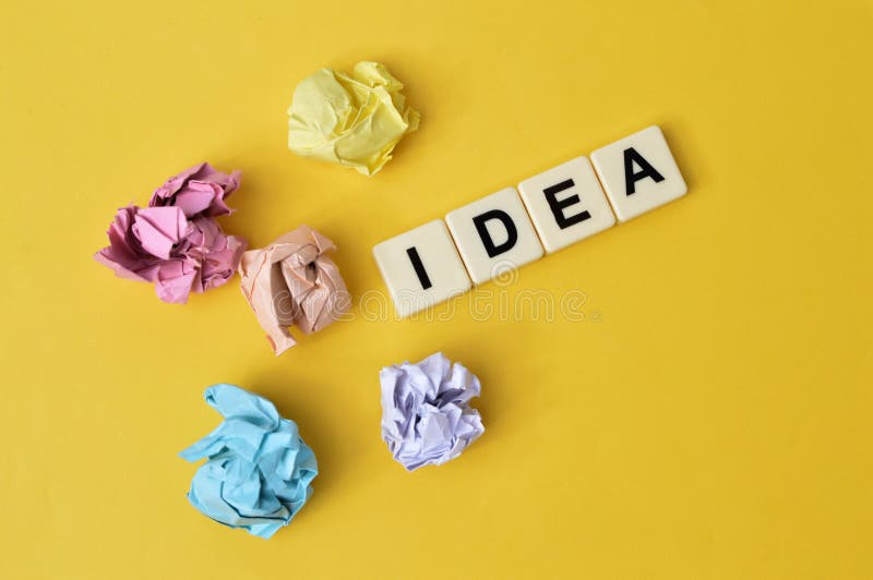 Scrabble Letters with Text DISCIPLINE Isolated on a Yellow Background ...