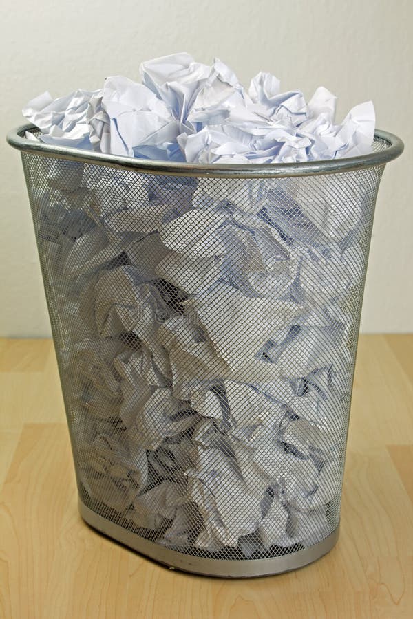 Paper waste stock photo. Image of bucket, wastage, trash - 36957580