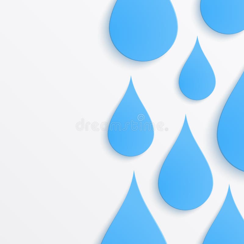 Paper Water Drop Abstract Background Stock Vector - Illustration of ...