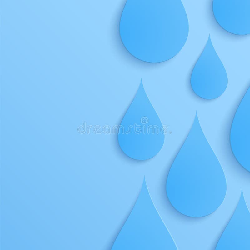 White Paper Water Drop in Origami Style Stock Vector - Illustration of ...