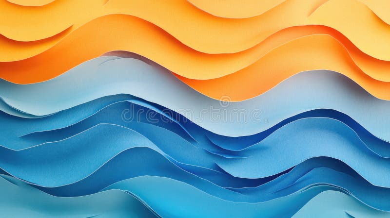 Paper Wave Pattern Close Up Stock Image - Image of creative, decorative ...