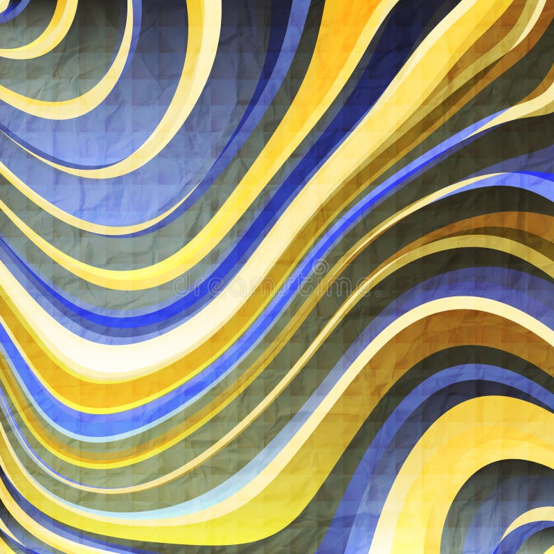 Paper waves stock vector. Illustration of colorful, square - 39305313