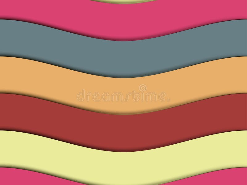 Paper Waves. Seamless Pattern from Paper Waves Stock Vector ...