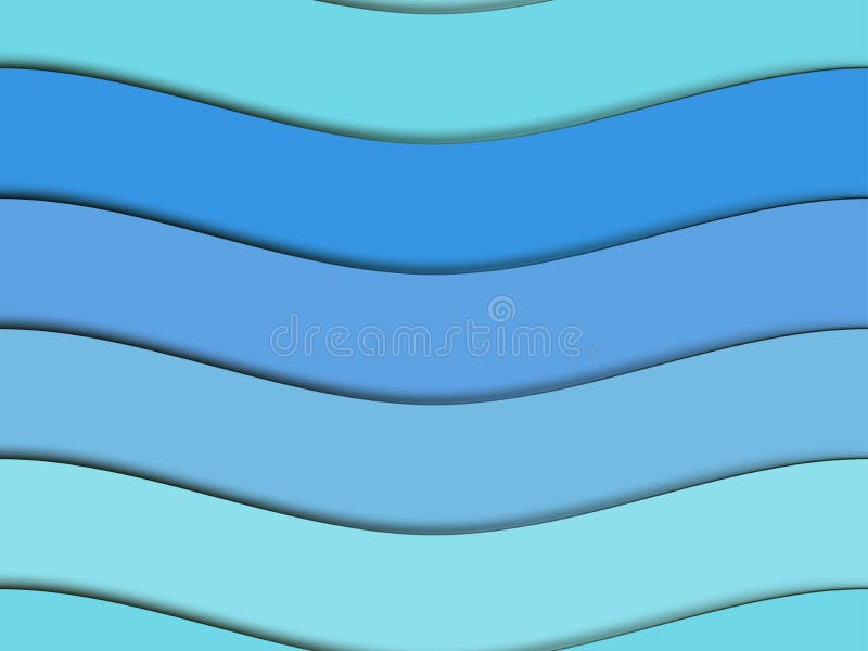 Paper Waves. Seamless Pattern from Paper Waves Stock Vector ...
