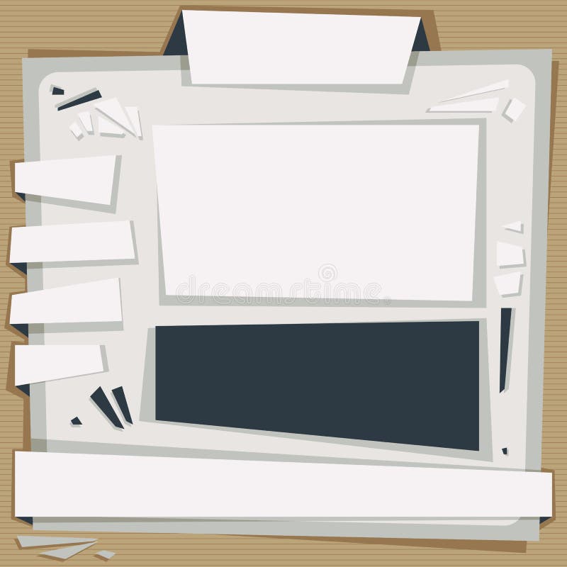 Paper Cut - Website and Internet Icons Stock Vector - Illustration of ...