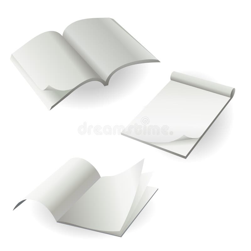 Paper Blocknote Vector Stock Illustrations – 38 Paper Blocknote Vector ...