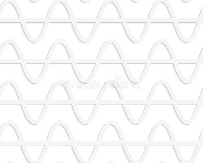 Paper White Horizontal Waves with Level Line Stock Vector ...