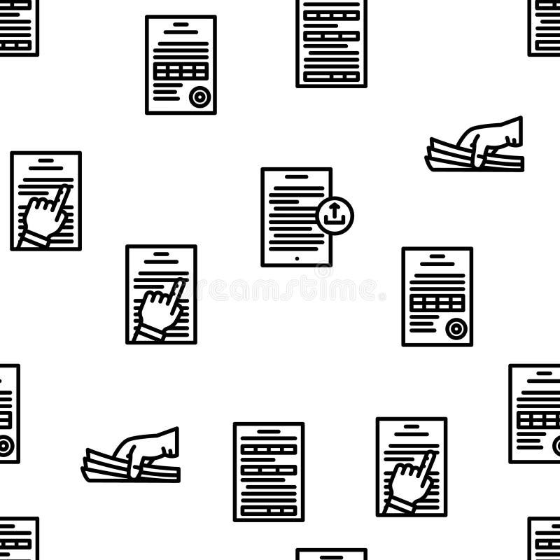 Paper White Torn Empty Vector Seamless Pattern Stock Illustration ...