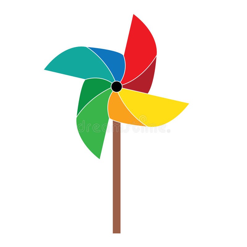 Paper windmill icon stock vector. Illustration of wind - 293809752