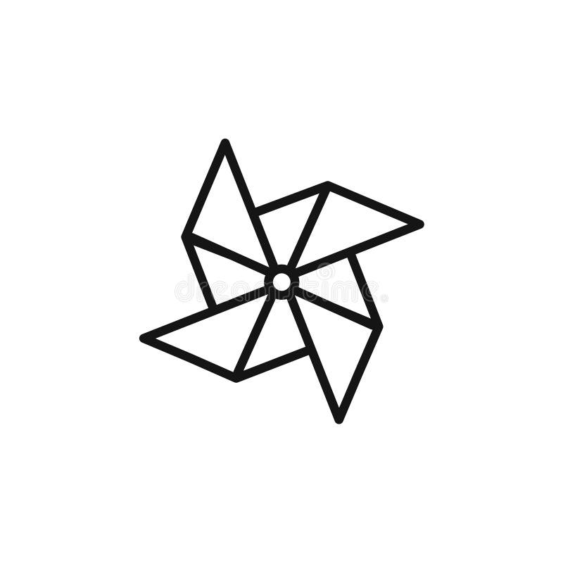 Paper Windmill Icon Vector Set Collection for Web Stock Vector ...
