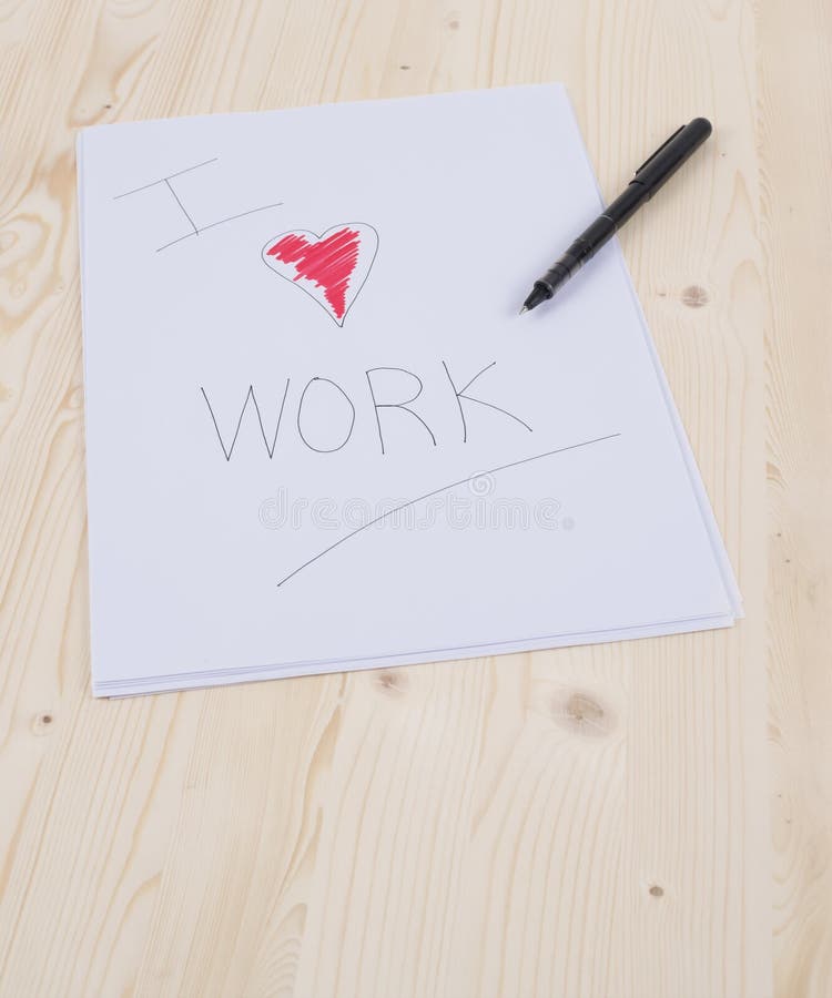 Paper with words and pen stock photo. Image of design - 52758182