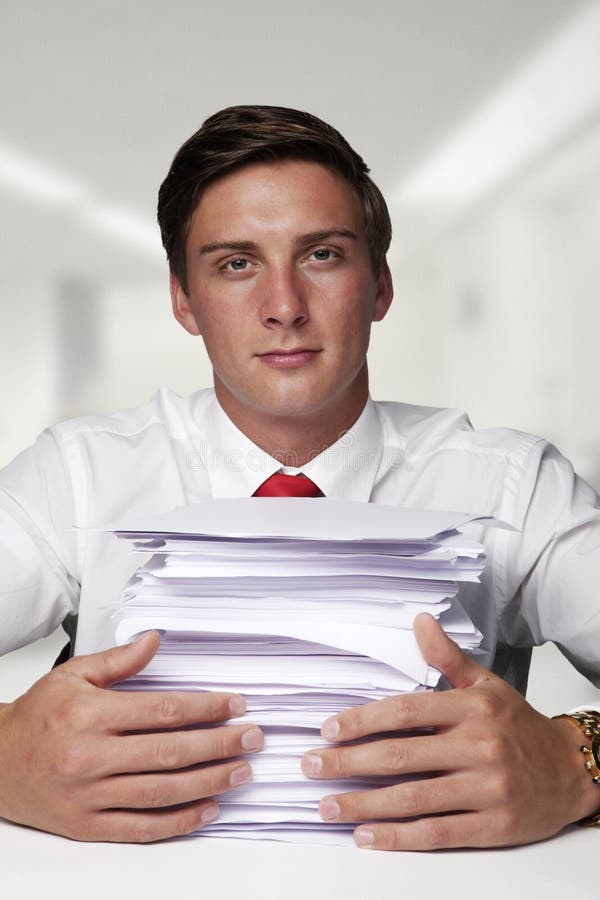 Paper work stock image. Image of stress, business, office - 22904669
