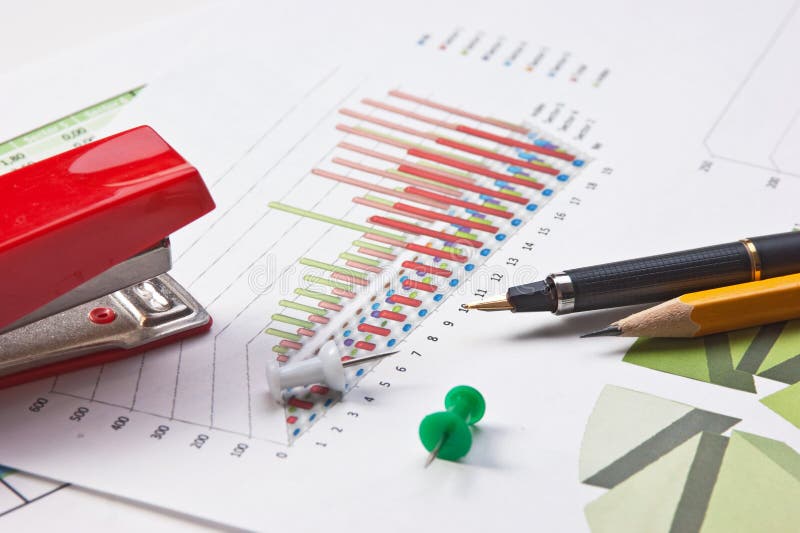 Paper Work with the Diagram Stock Photo - Image of macro, diagram: 16555654