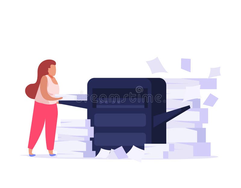 Paper Work Icon stock vector. Illustration of paper - 223917018