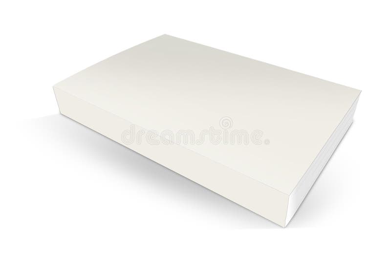 Paperback Books Blank White Template for Presentation Layouts and ...