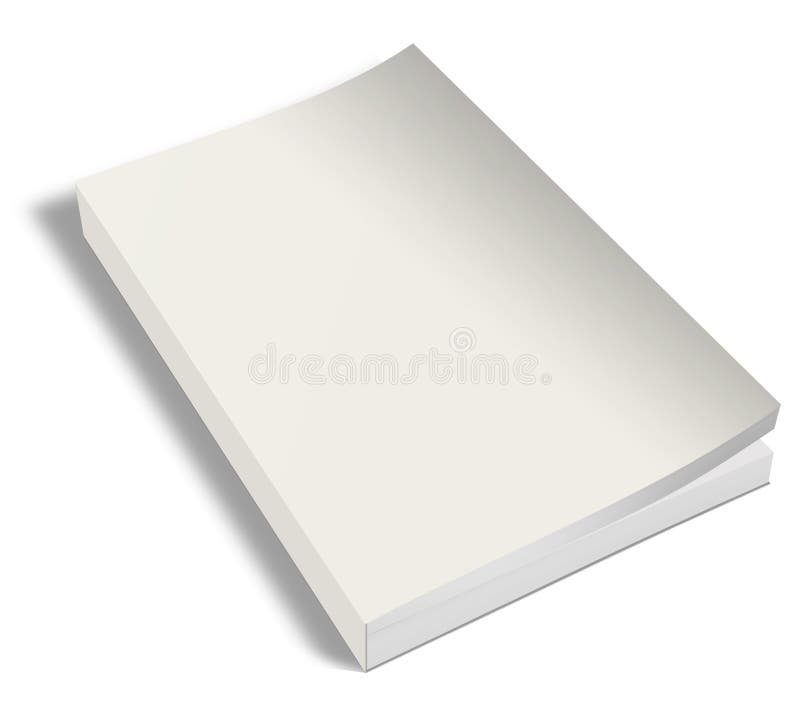 Paperback Books Blank White Template for Presentation Layouts and ...