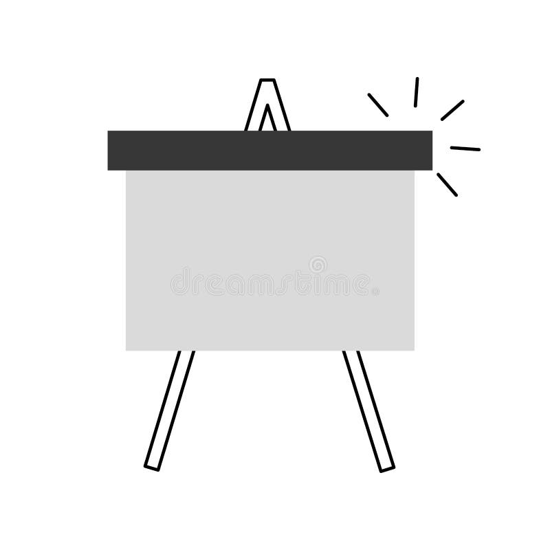 Paperboard Flipchart Isolated Icon Stock Vector - Illustration of ...