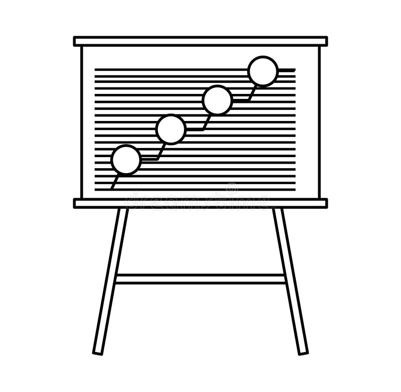 Paperboard Training Isolated Icon Stock Illustration - Illustration of ...