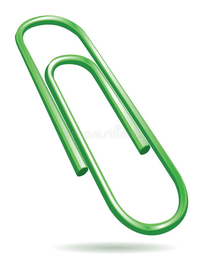 Paperclip icon stock illustration. Illustration of paperclip - 1386138