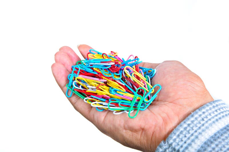 Paperclip. foto de archivo. Imagen de blanco, azul, colorido - 24430288