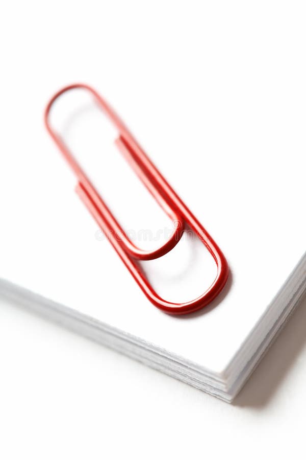 Red Paperclip stock photo. Image of paperclip, idea, supplies - 3074686