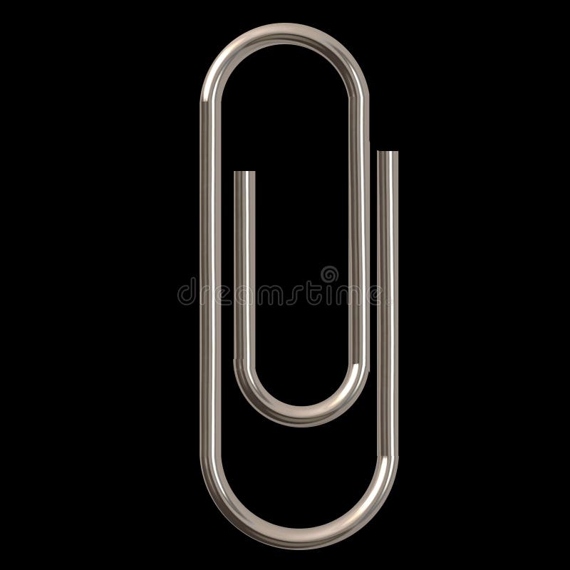 Paper clip stock vector. Illustration of single, isolated - 13309044