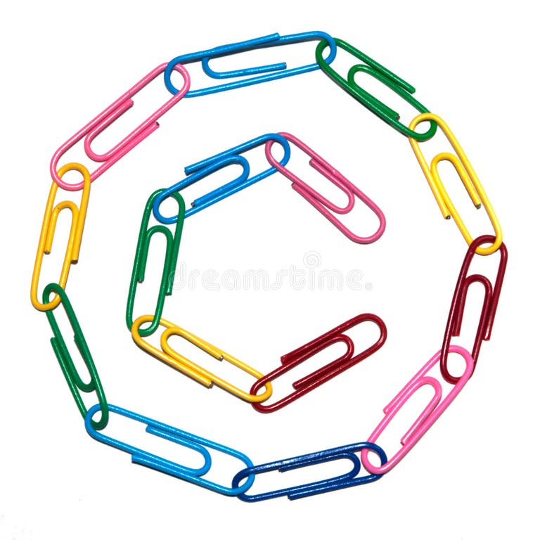Paperclip Abstract Composition ``copyright`` Stock Image - Image of ...