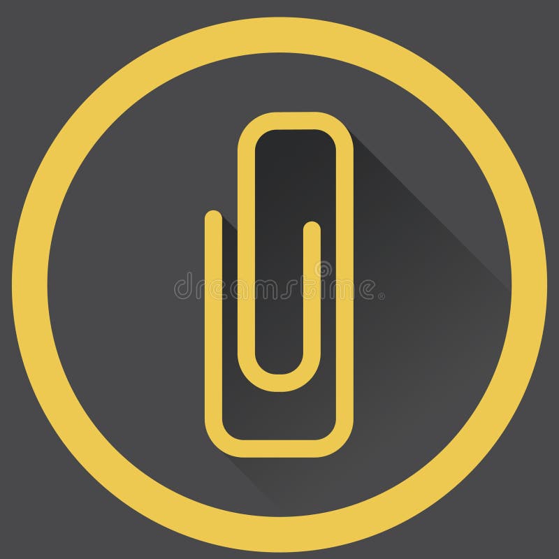 Paperclip Button. Vector Illustration Decorative Design Stock Vector ...