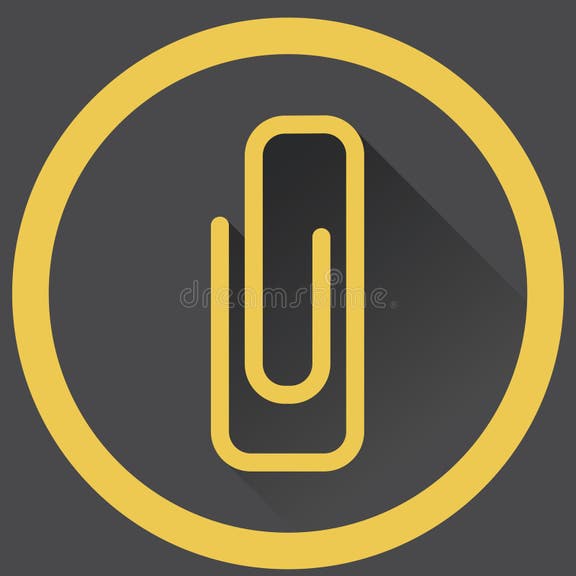 Paperclip Button. Vector Illustration Decorative Design Stock Vector ...