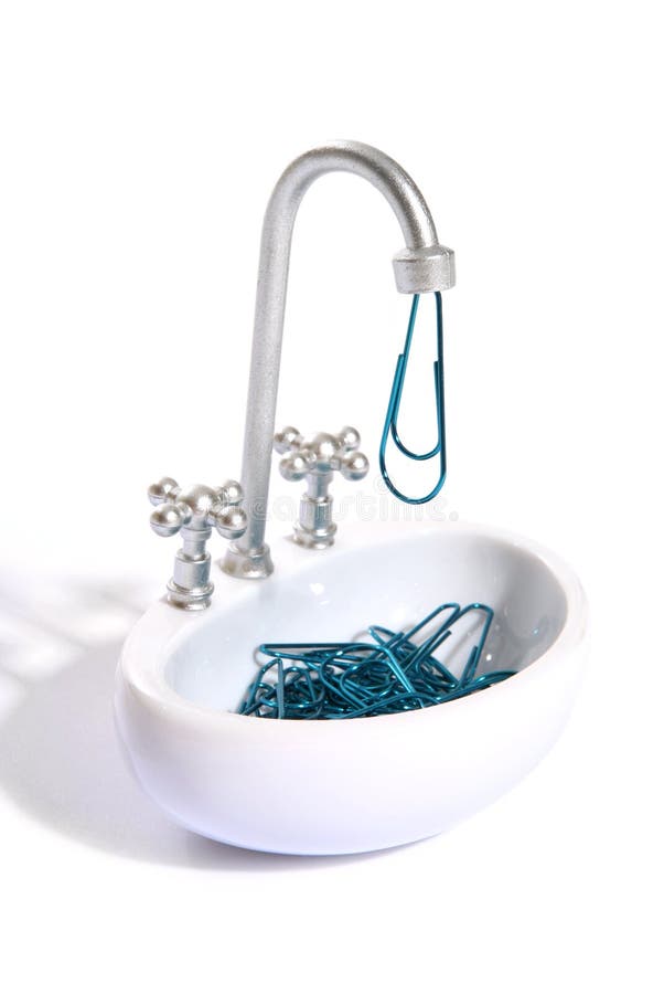 Paperclip Clip stock image. Image of faucet, bathroom - 2119223