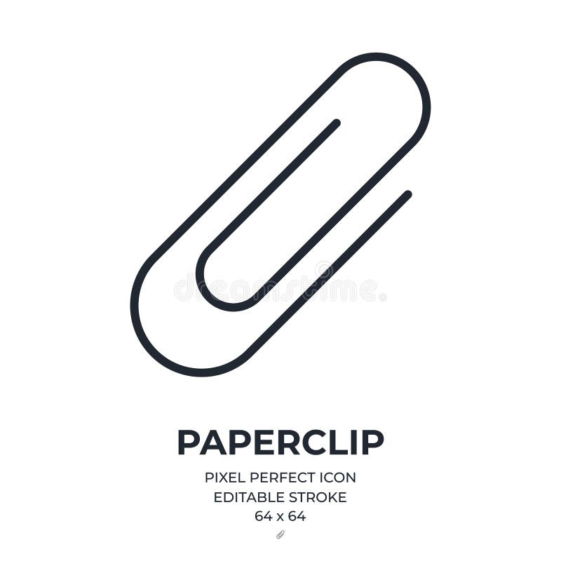 Paperclip Outline Stock Illustrations – 2,204 Paperclip Outline Stock ...