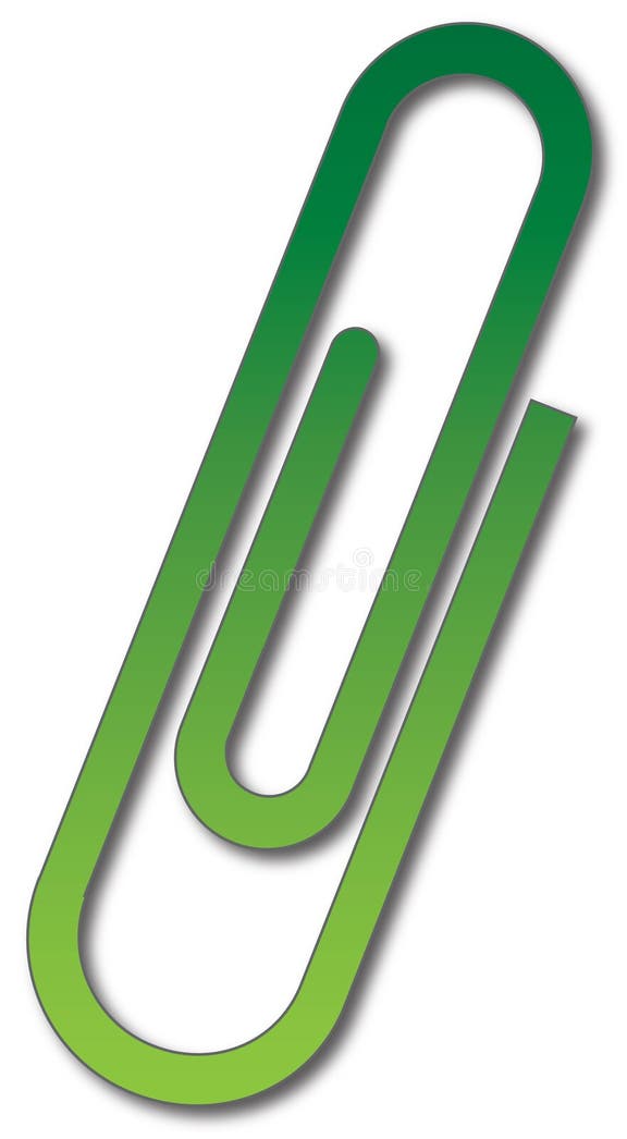 Paperclip icon stock illustration. Illustration of paperclip - 1407287