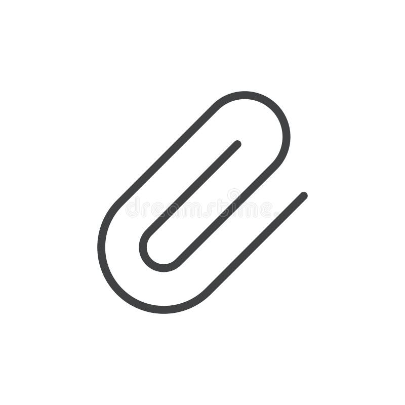 A Paperclip Icon Representing Attachment, Often Used for Adding Files ...
