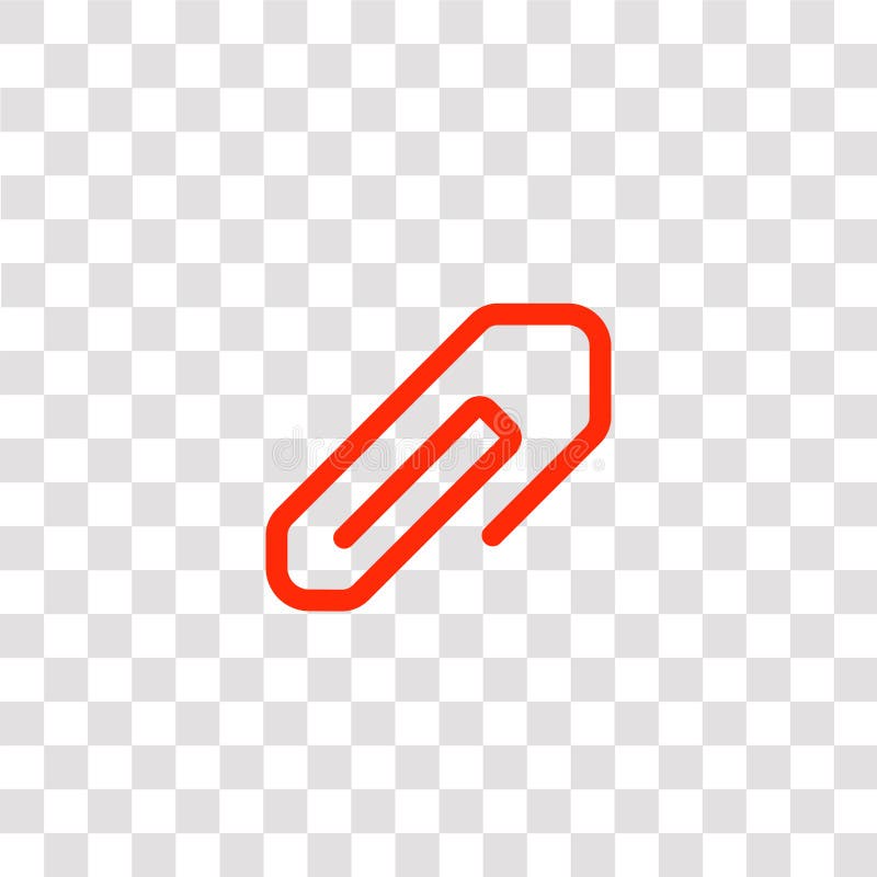 Paperclip Icon Sign and Symbol. Paperclip Color Icon for Website Design ...