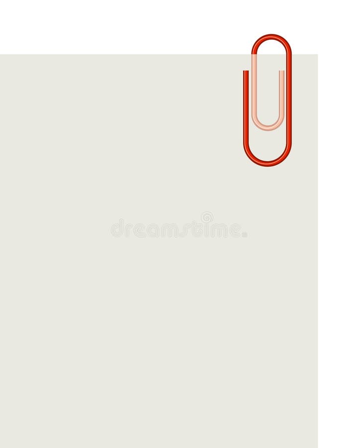 Paperclip note 2 stock vector. Illustration of note, bulletin - 10341081
