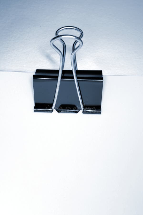 Paperclip with paper stock image. Image of metallic, plastic - 2559037