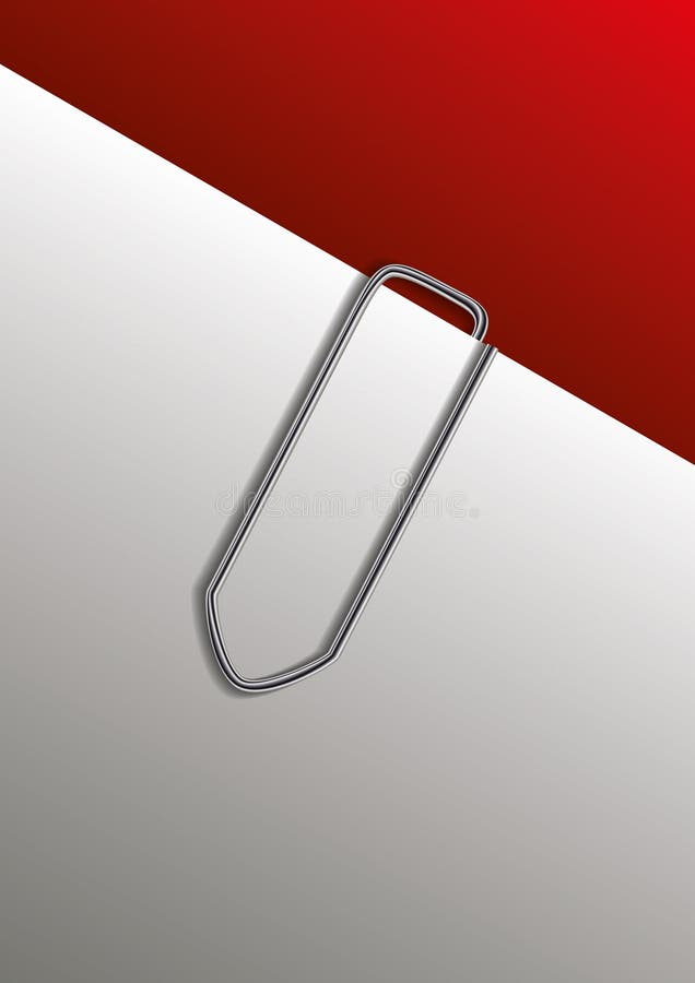 Paperclip on Paper. Vector Illustration Stock Illustration ...
